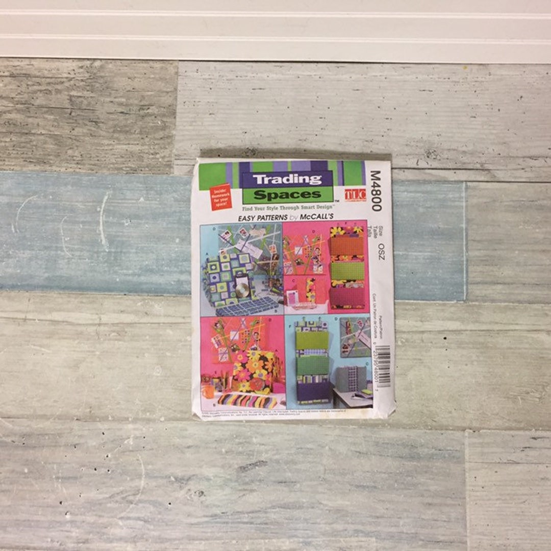 Trading Spaces TLC Sewing Pattern M4800, Monitor Cover, Magazine Holder ...