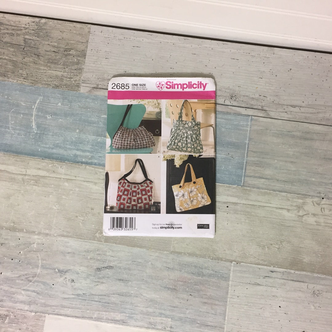 Simplicity Sewing Pattern 2685 Handbags Purses Bags Totes, Uncut - Etsy