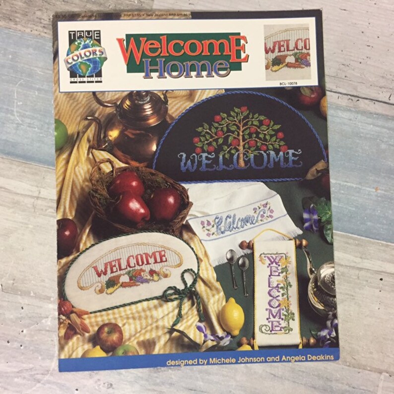 Welcome Home Cross Stitch Pattern Leaflet True Colors - Etsy