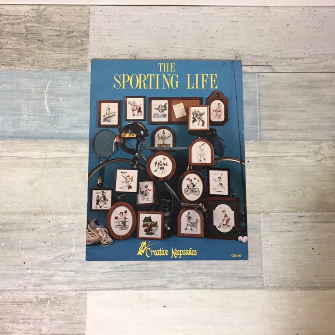 The Sporting Life Cross Stitch Pattern Chart Leaflet Creative Keepsakes ...