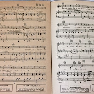Ramona Vintage Piano Sheet Music, the Gaylords - Etsy