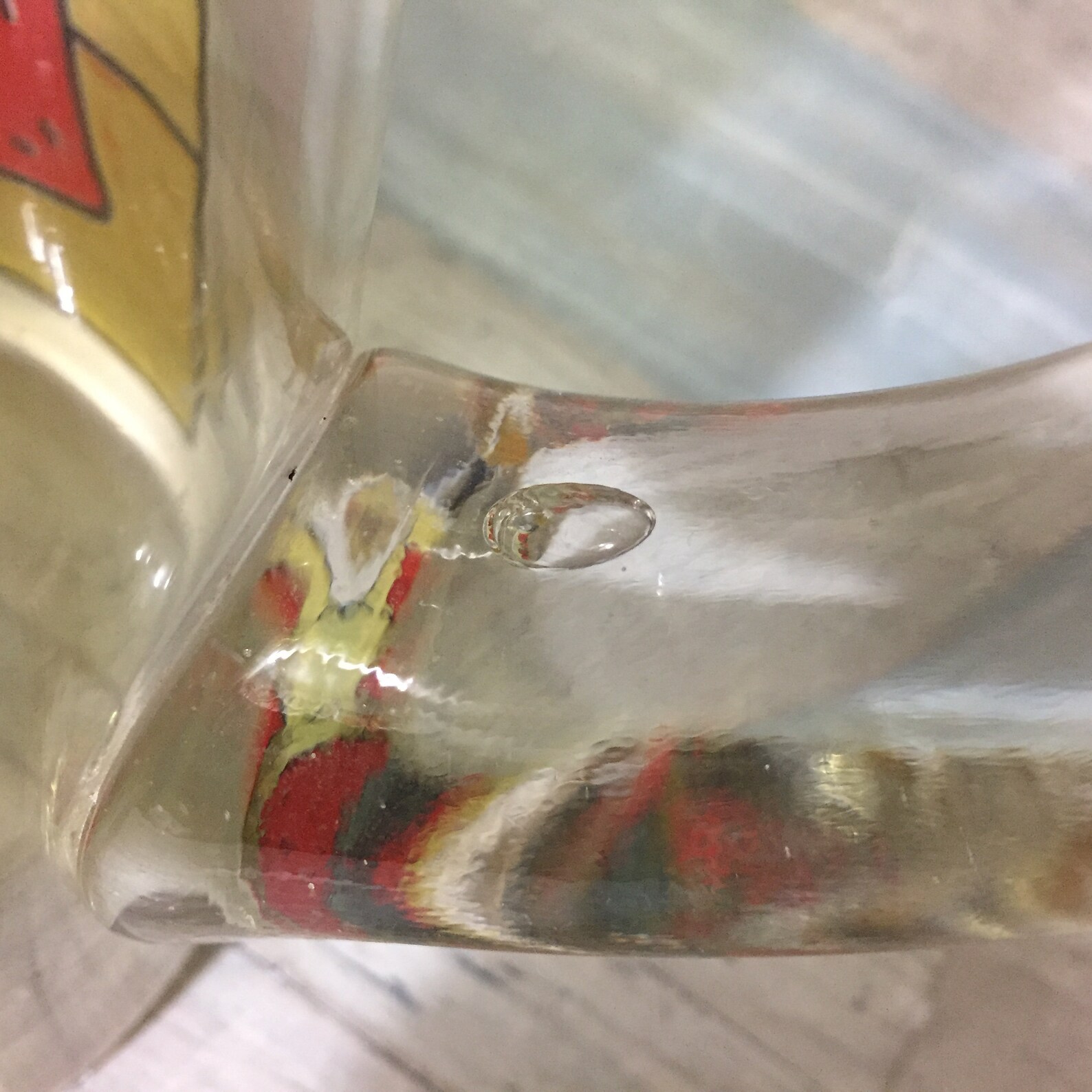 Vintage Strawberry Stained Glass Pitcher - Etsy