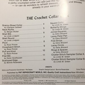 The Crochet Collar Book Patterns and Projects - Etsy