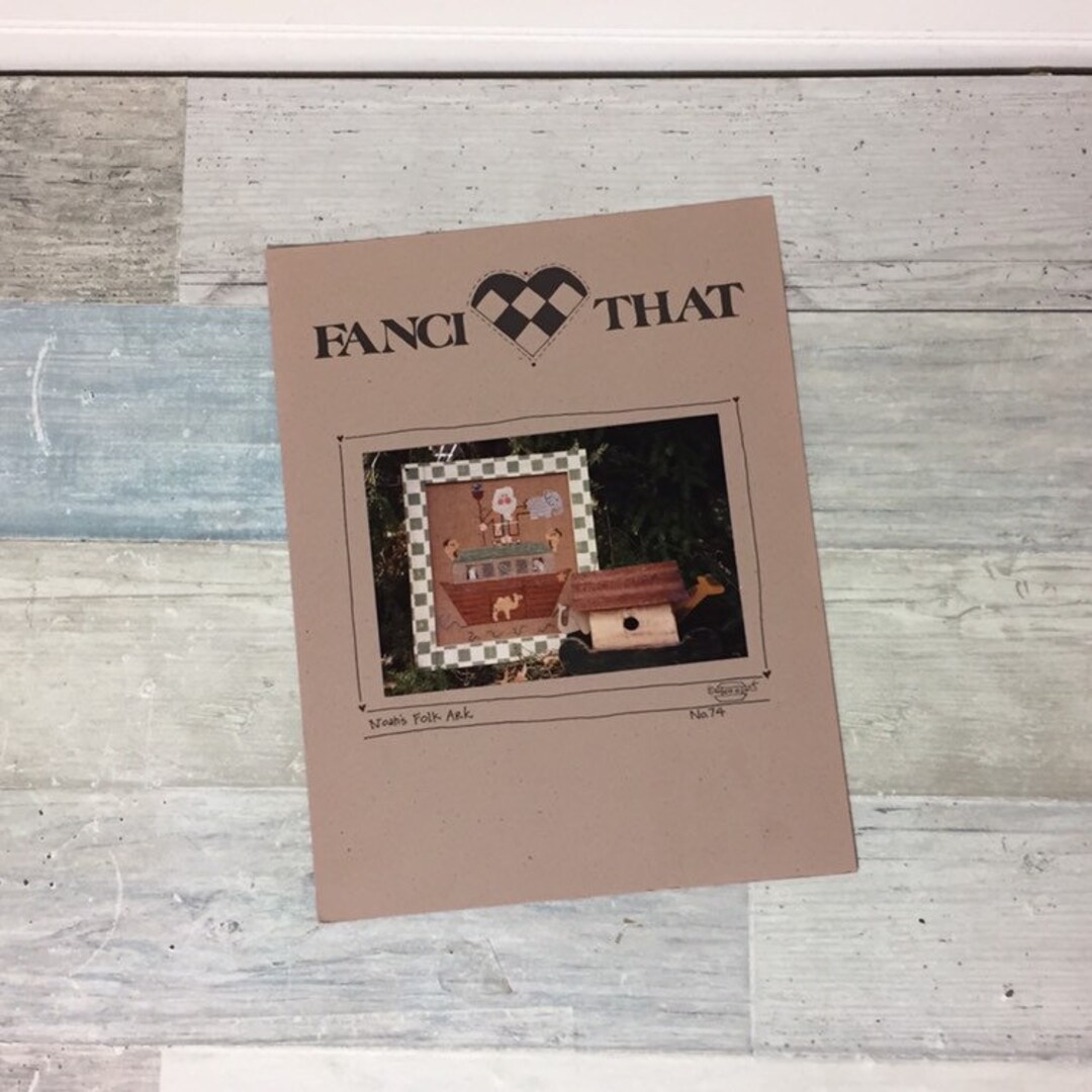 Noah's Folk Ark Cross Stitch Pattern Chart Leaflet Fanci That No 74 - Etsy