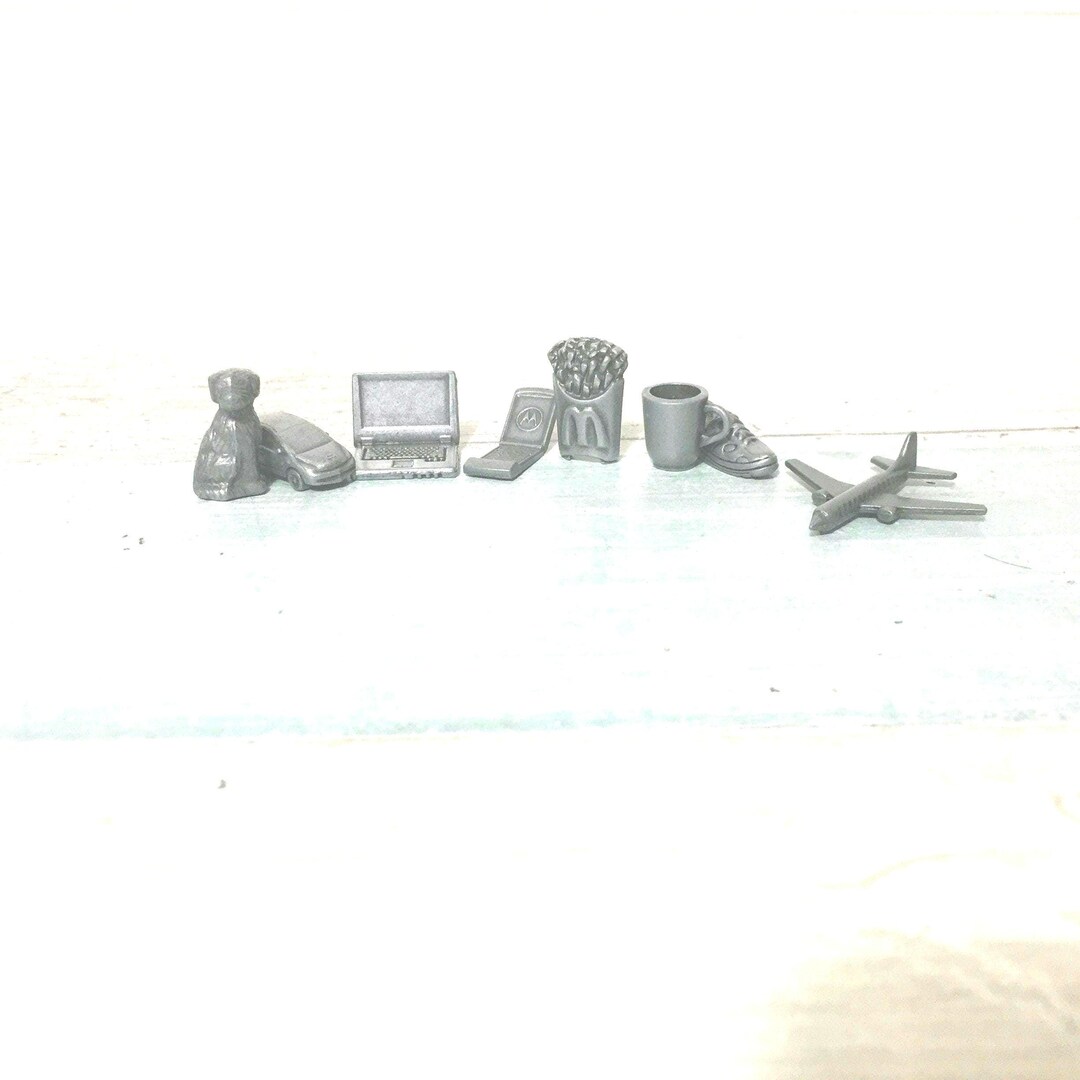 Monopoly Special Edition Tokens Set of 8 Movers Airplane Laptop ...