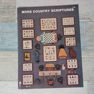 More Country Scriptures Cross Stitch Pattern Booklet Leaflet Charts ...