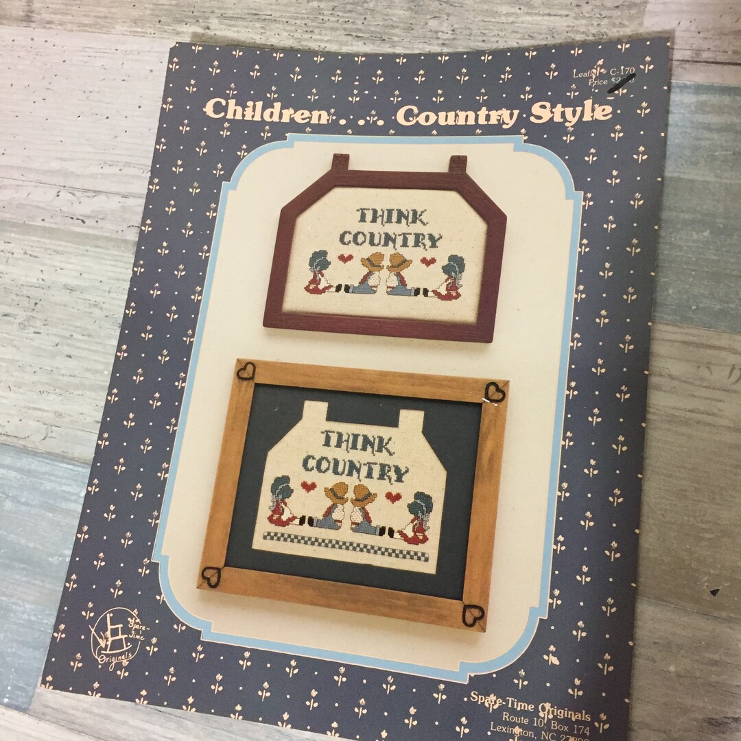 Children Country Style Cross Stitch Pattern Booklet Leaflet Chart - Etsy