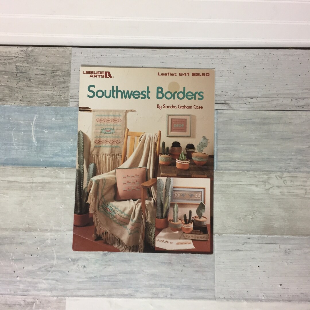 Southwest Borders Cross Stitch Pattern Chart Leaflet, Leisure Arts 641 ...