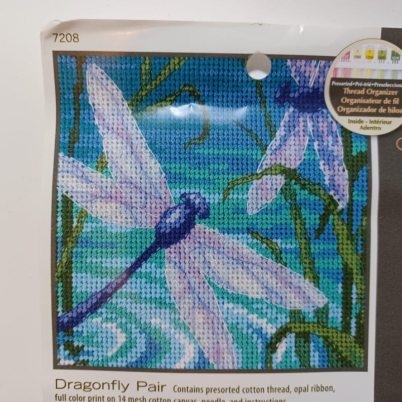 Dragonfly Pair Dimensions Cross Stitch Pattern Chart - Etsy