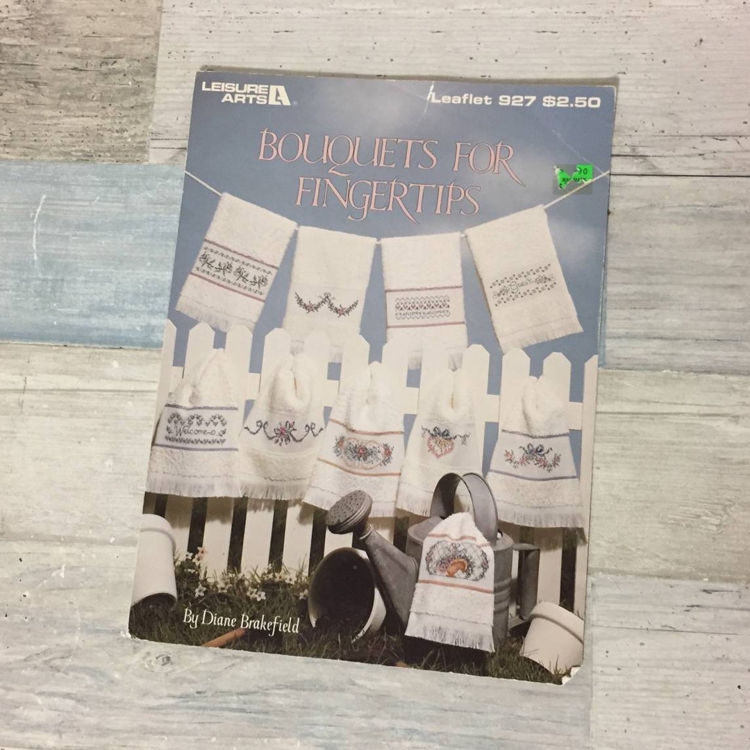 Bouquets for Fingertips Cross Stitch Pattern Chart Leisure Arts Leaflet ...