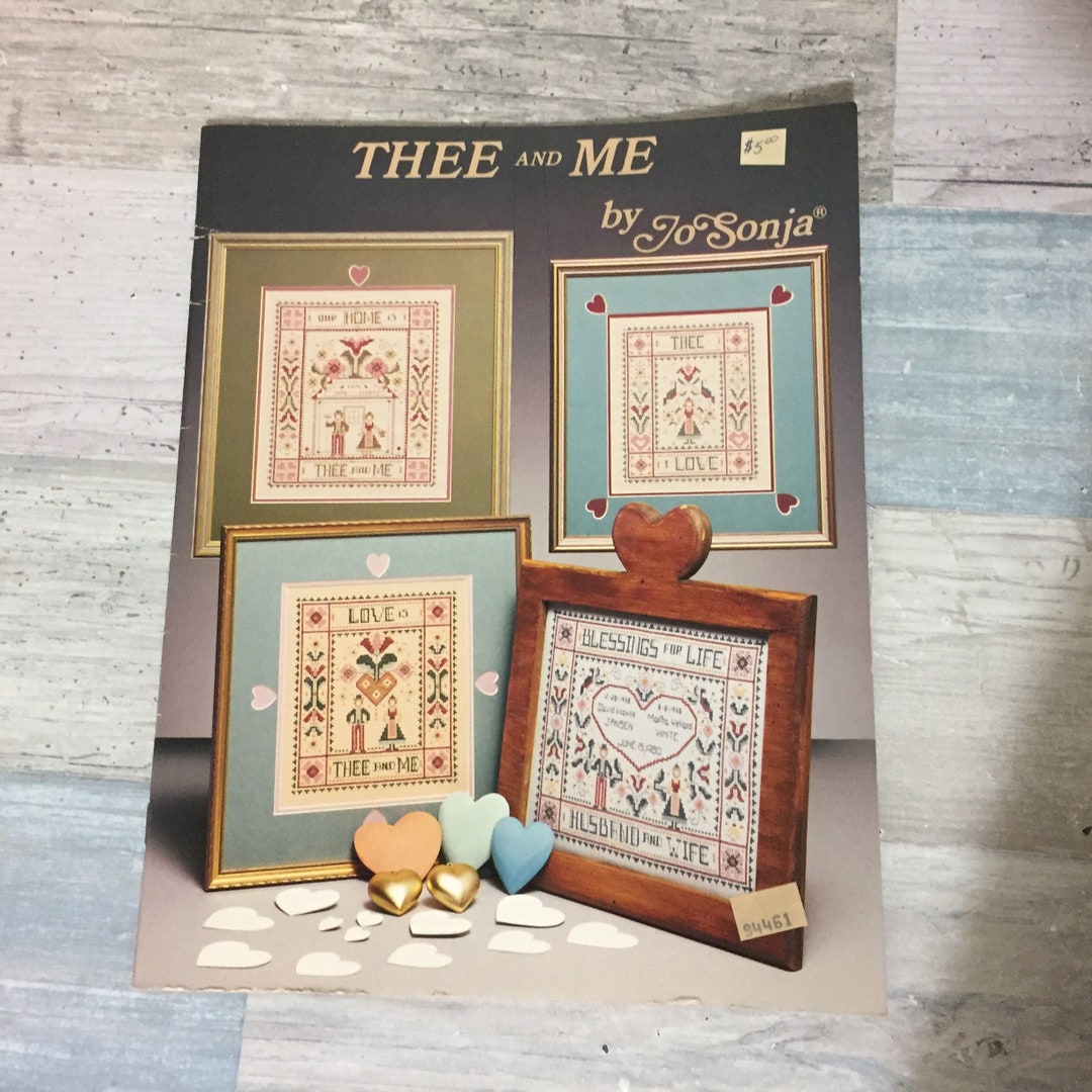 Thee and Me Cross Stitch Patterns Chart Booklet Leaflet Jo Sonja Jansen ...