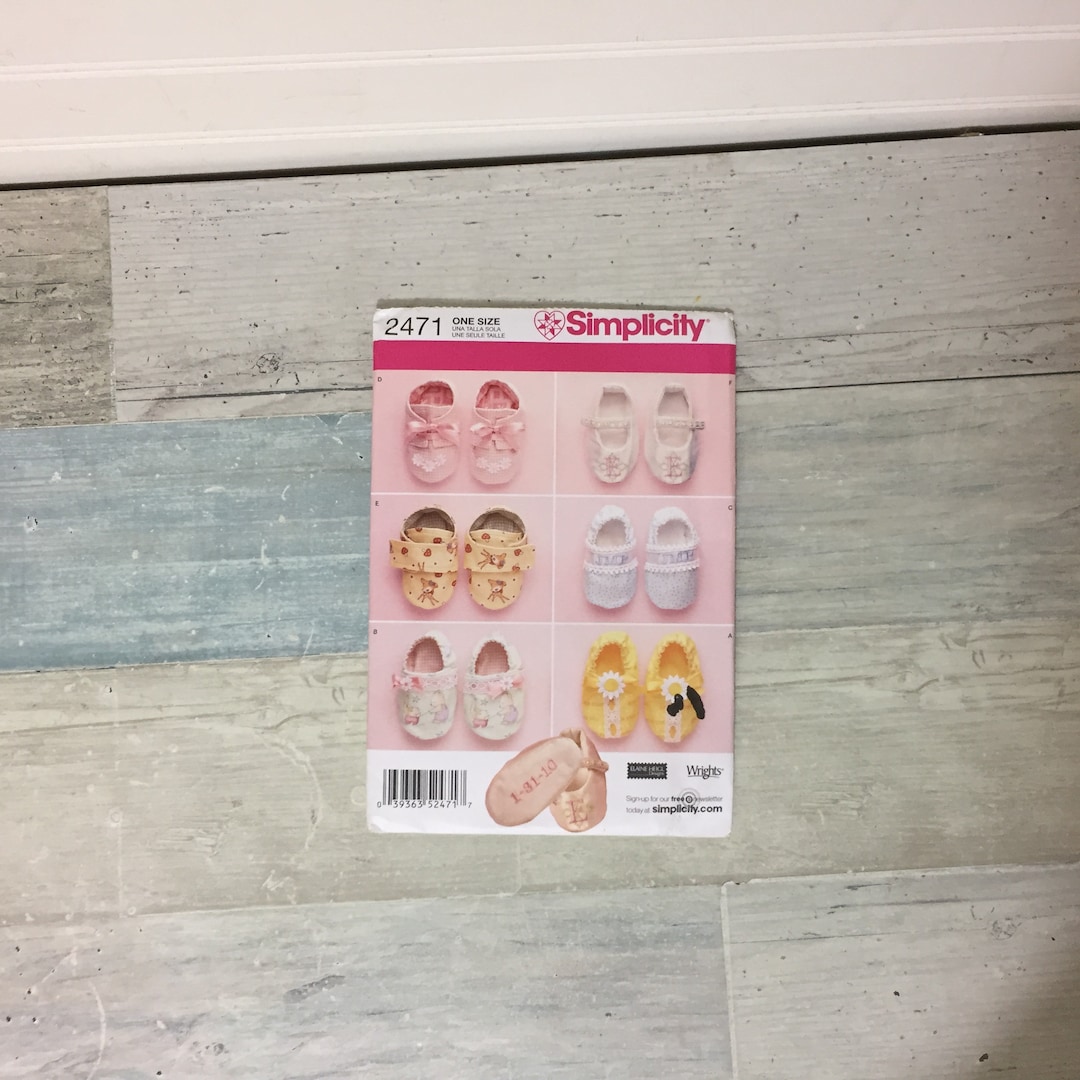 Simplicity Sewing Pattern 2471 Baby Booties Uncut - Etsy