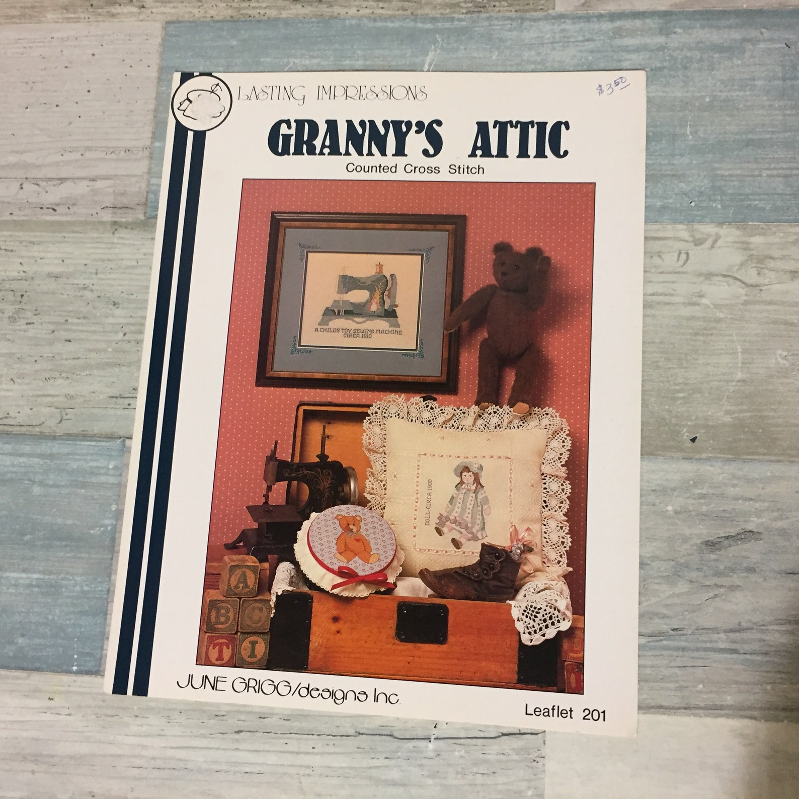 Granny's Attic Cross Stitch Patterns Charts Booklet Leaflet June Grigg ...