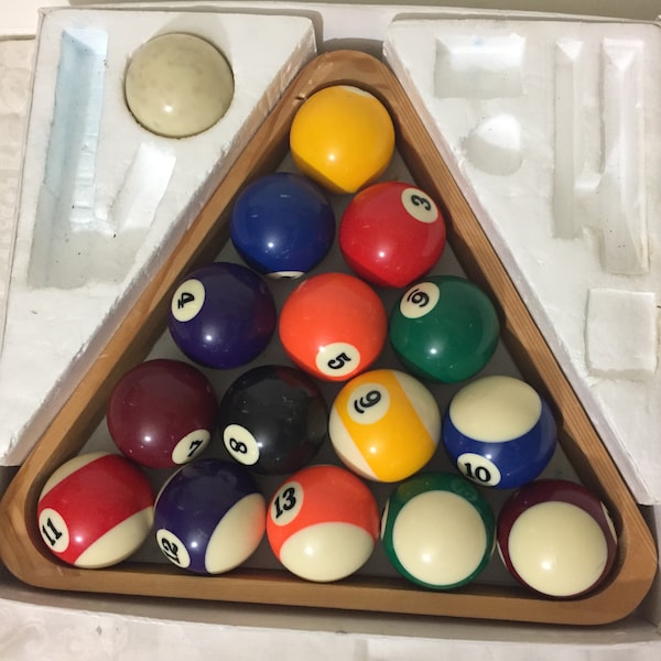 Vintage Pool Balls - Etsy