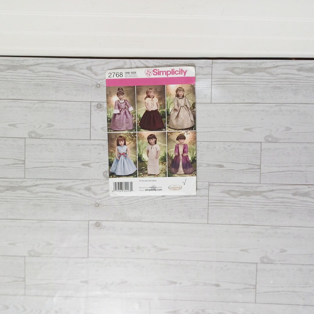 Simplicity Sewing Pattern 2768 Dresses Clothes for 18" Dolls - Etsy