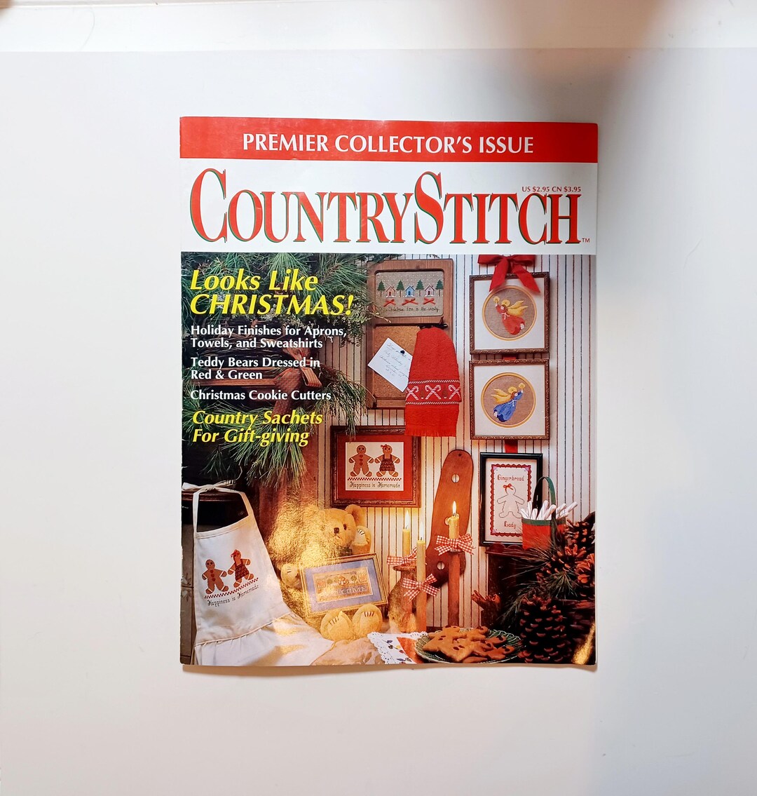 Country Stitch Magazine 1990 Cross Stitch Pattern Projects Charts - Etsy