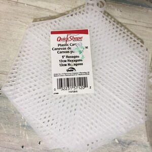 Plastic Canvas Pre-cut Shapes Lot, Hexagon, Stars and Round Circles, 28 ...