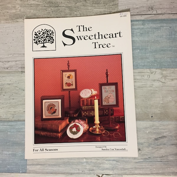 Cross Stitch Sweetheart Tree - Etsy