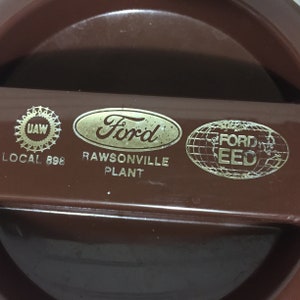 Vintage FORD Rawsonville Plant Brown Tea Beverage Pitcher, Local 898 ...