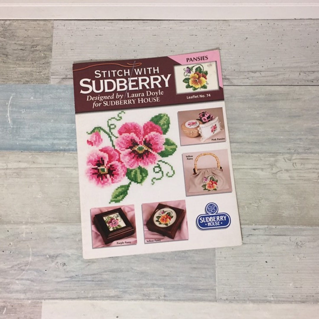 Pansies, Stitch With Sudberry Cross Stitch Patterns Chart Leaflet No ...