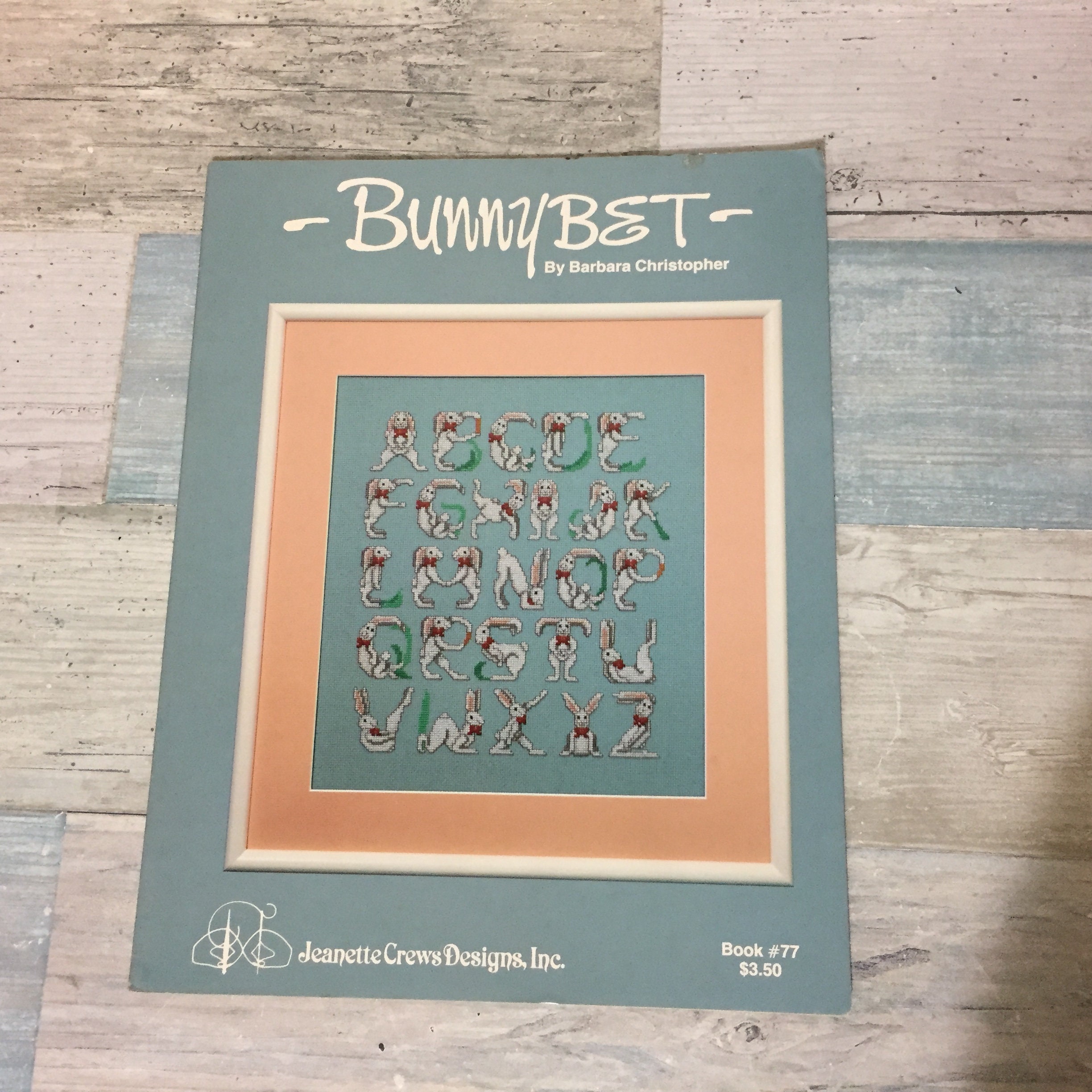 Bunny Bet Rabbit Alphabet Cross Stitch Patterns Booklet - Etsy