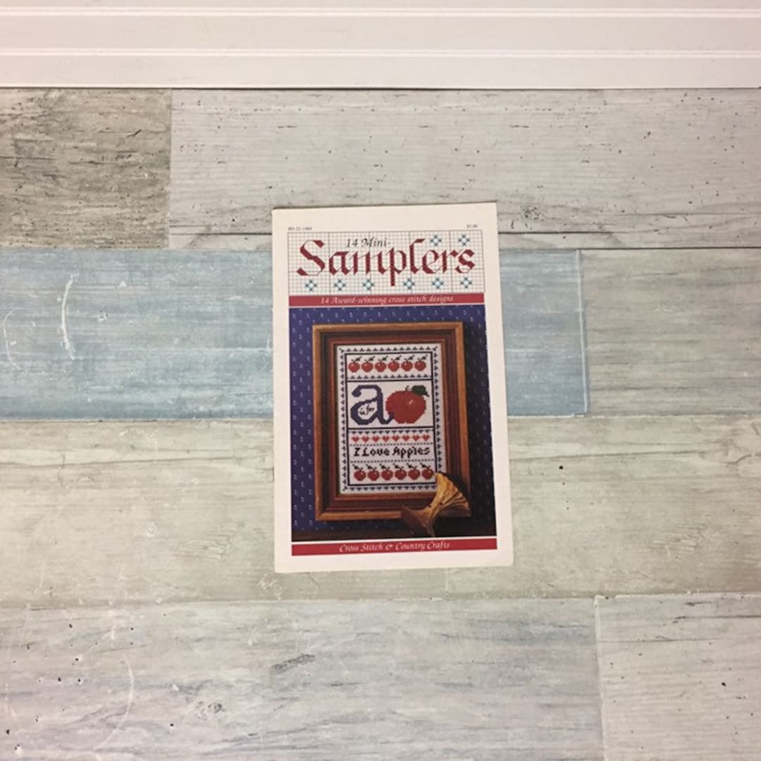 14 Mini Samplers Cross Stitch and Country Crafts Booklet Patterns ...