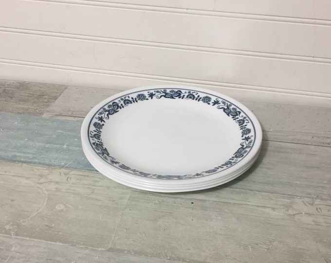 Corelle Old Town Blue Luncheon Salad Plates, 8 1/2" Set of 4 - Etsy