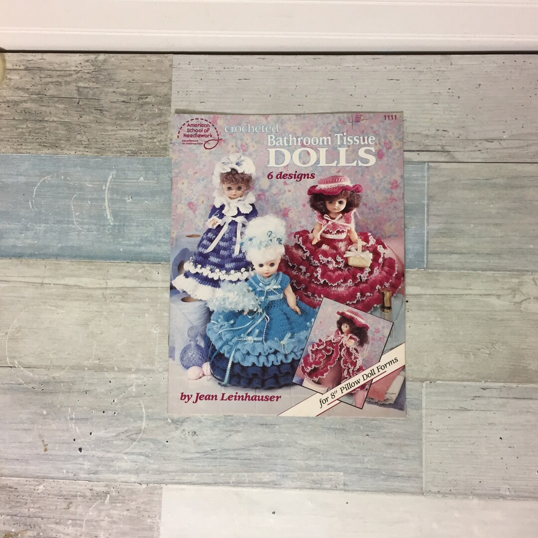 Bathroom Tissue Dolls to Crochet American School of Needlework 1111 - Etsy