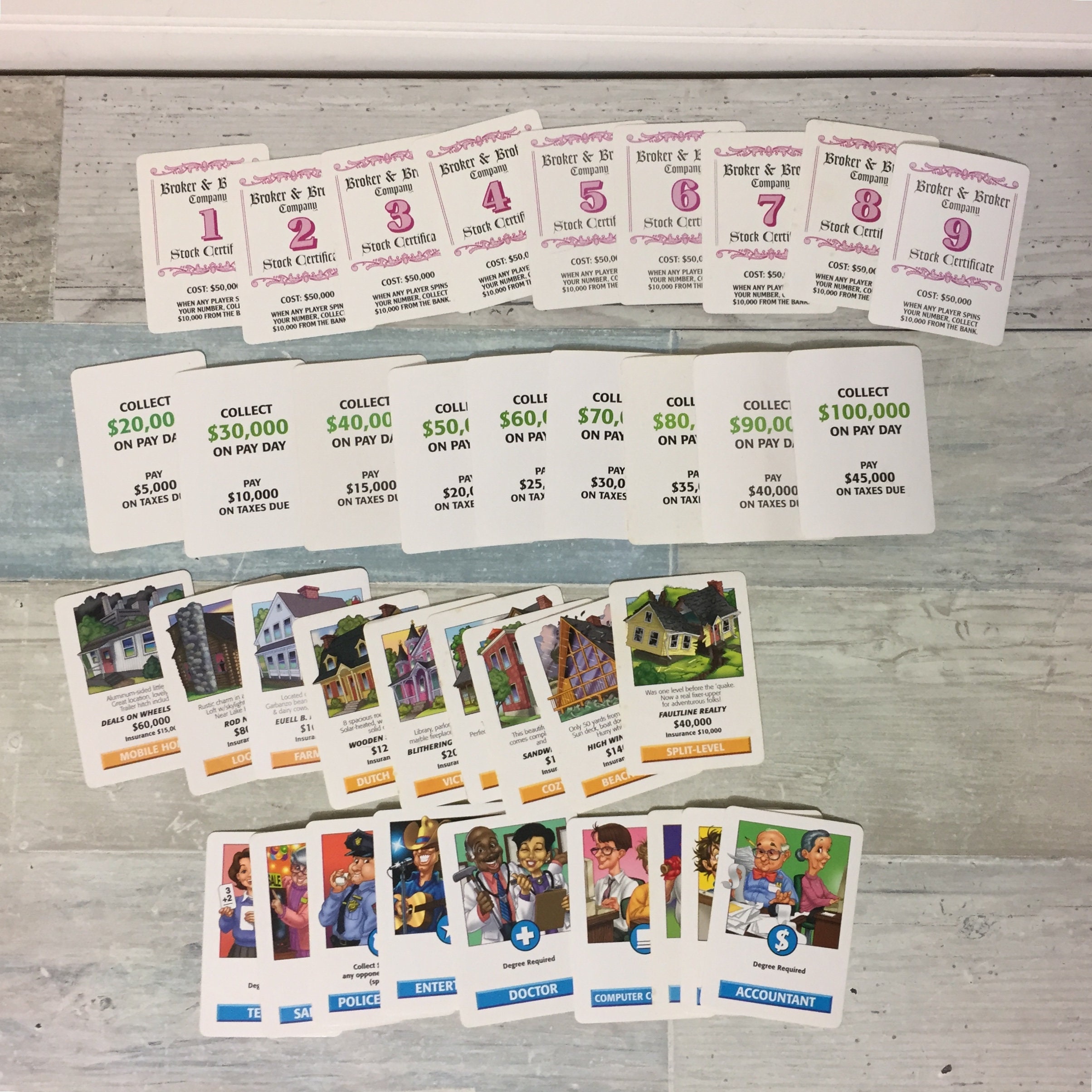 Game Of Life Career Cards