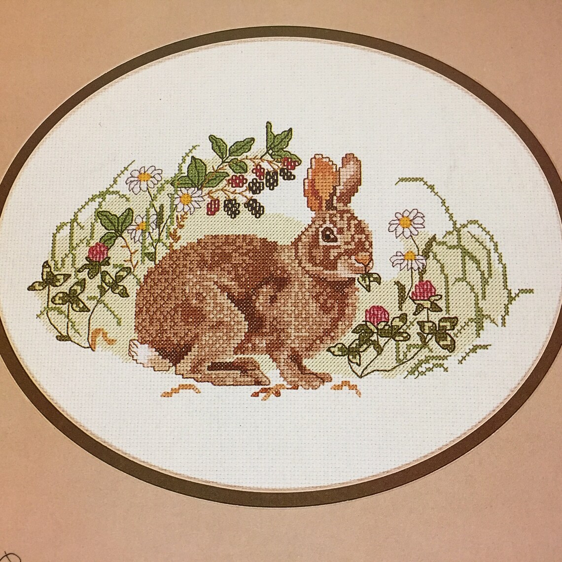 Eastern Cottontail Cross Stitch Pattern Chart Booklet Leaflet, Bohanan ...