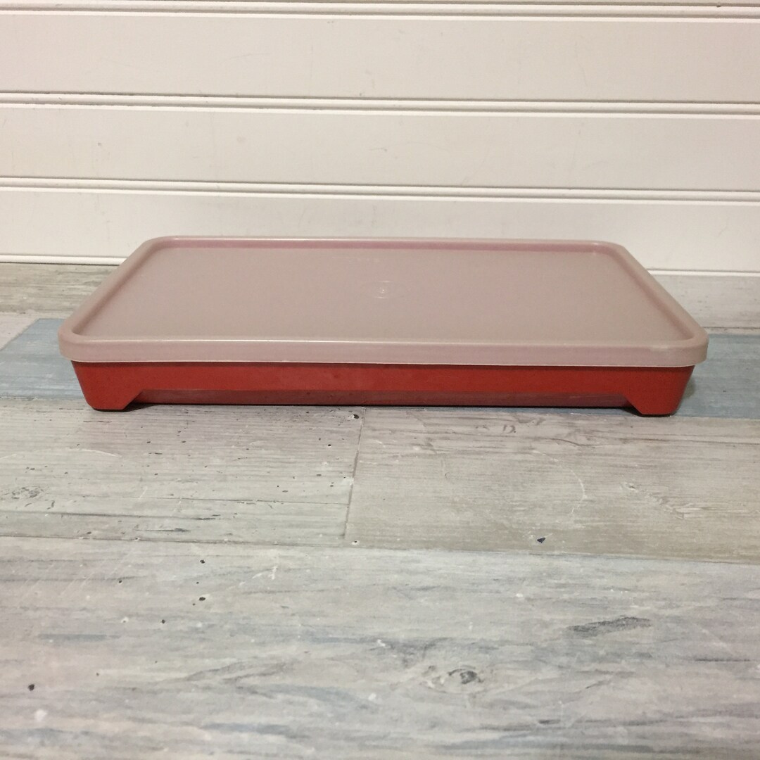 Vtg Tupperware Deli Meat Bacon or Hot Dog Storage Container #1292 With ...