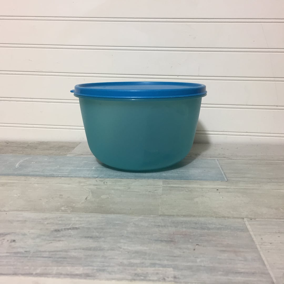 Tupperware Storage Mixing Bowl 1701, With Lid 8 Cups Blue - Etsy