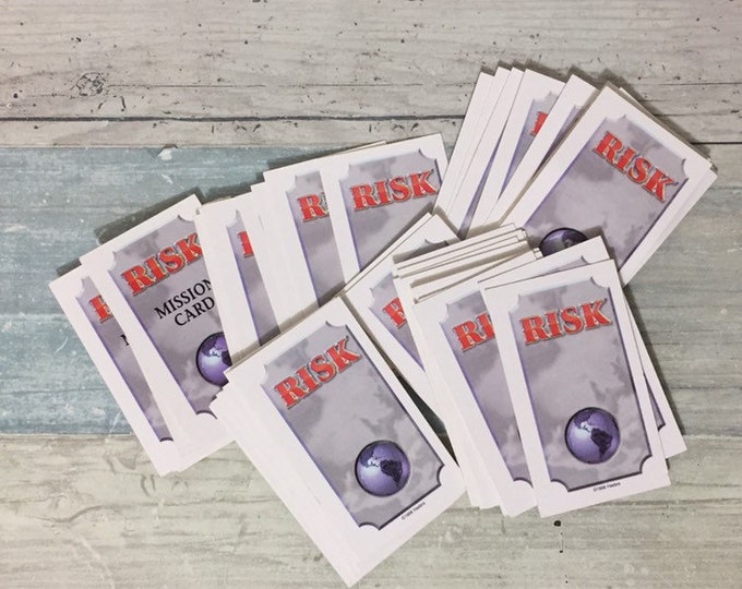 RISK Board Game, Complete Set RISK Cards, Territory, Mission and Wild ...