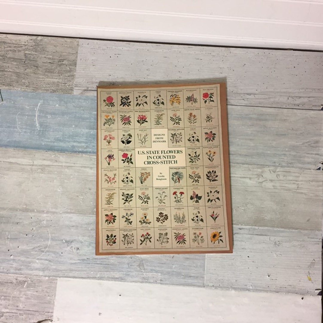 US State Flowers in Counted Cross Stitch Charts Gerda Bengtsson, Book ...