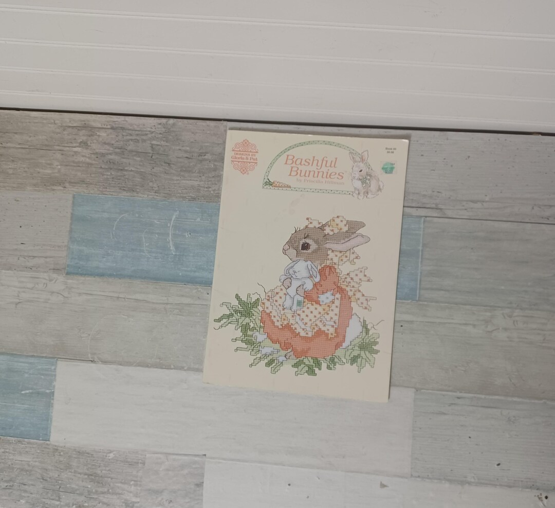 Bashful Bunnies Cross Stitch Pattern Charts Booklet Leaflet Designs by ...