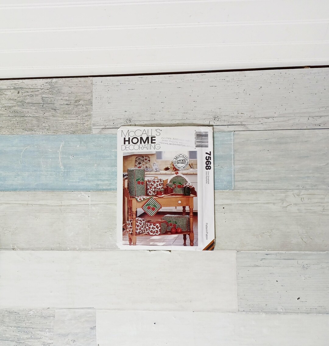 Mccall's Home Decorating Sewing Pattern 7568 Kitchen Appliance Covers ...