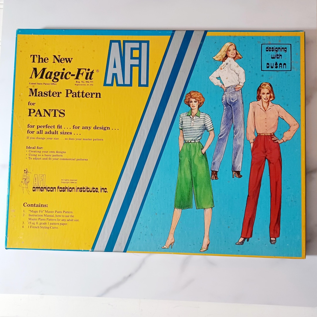 AFI Magic Fit Master Pattern for Pants, Designing With Dusan - Etsy