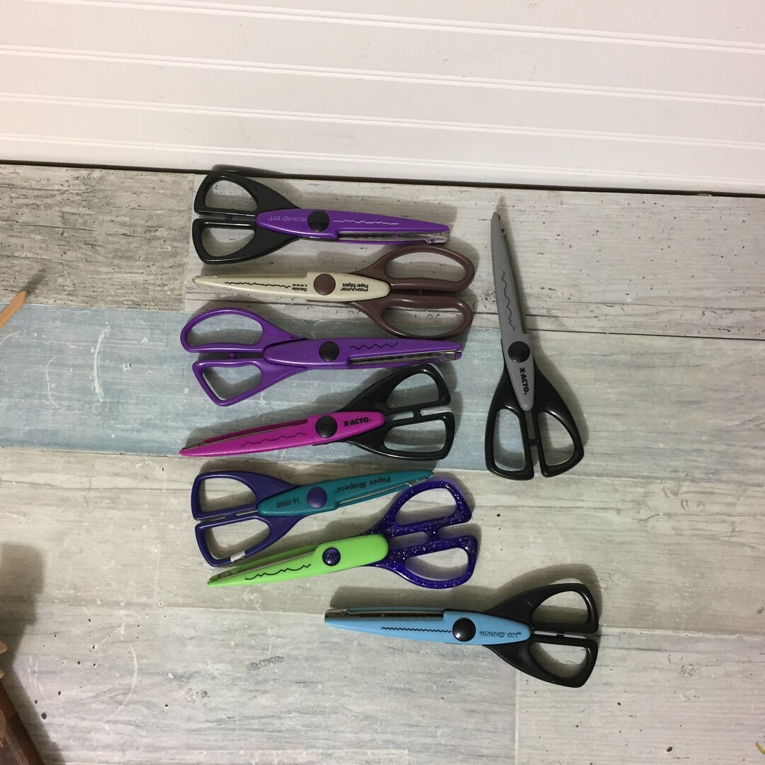 Paper Edge Craft Scissors for Decorative Cuts Shapes Lot of 8 - Etsy