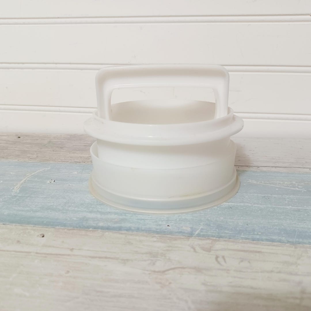 Tupperware Hamburger Patty Storage Keeper 882 Press 884 and Mold 883 - Etsy