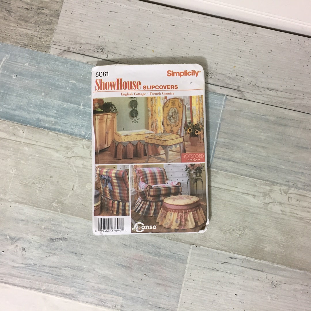 Simplicity Sewing Pattern 5081, Show House Slipcovers, English Cottage ...