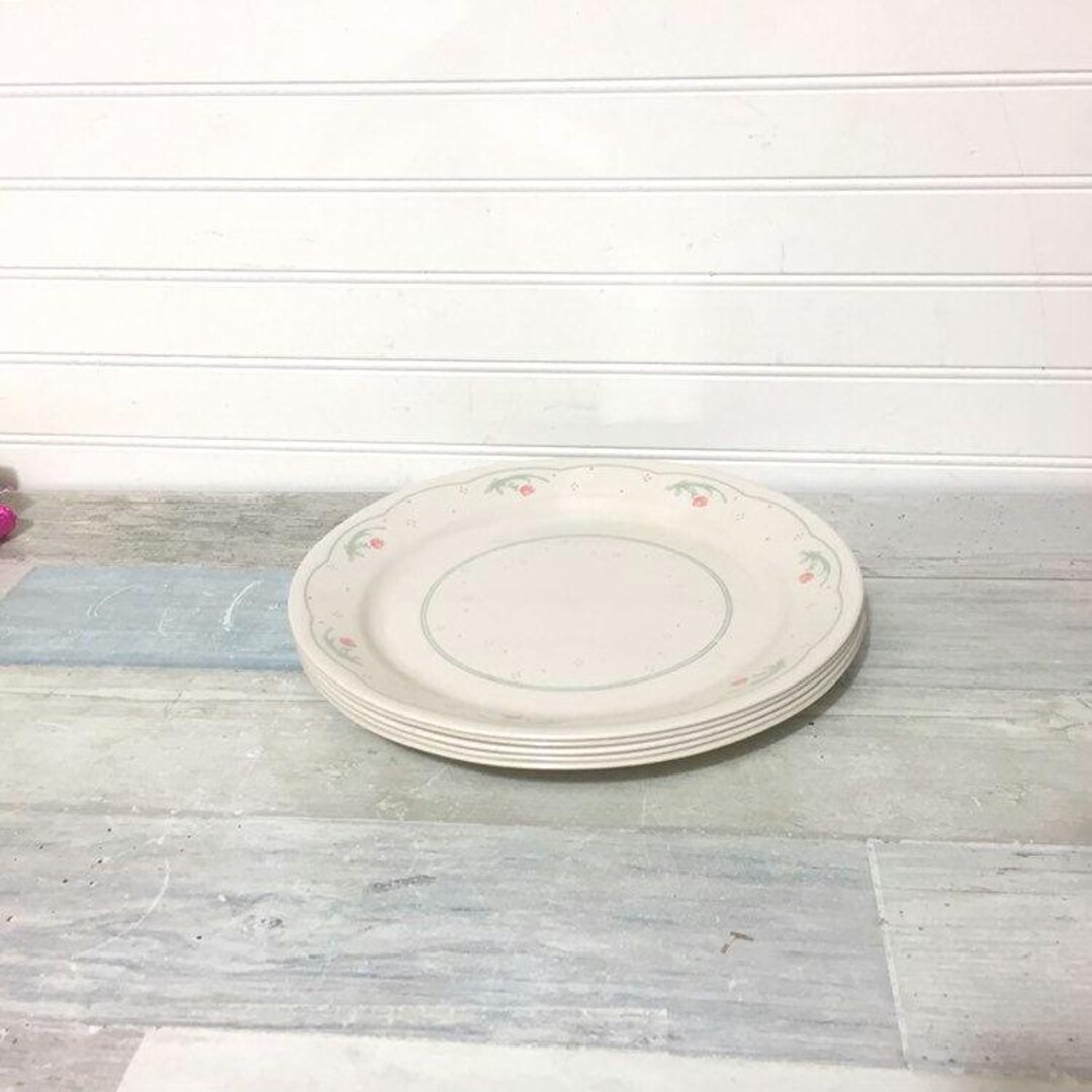 Corelle Calico Rose Dinner Plates, 10 1/4", Set of 5 - Etsy