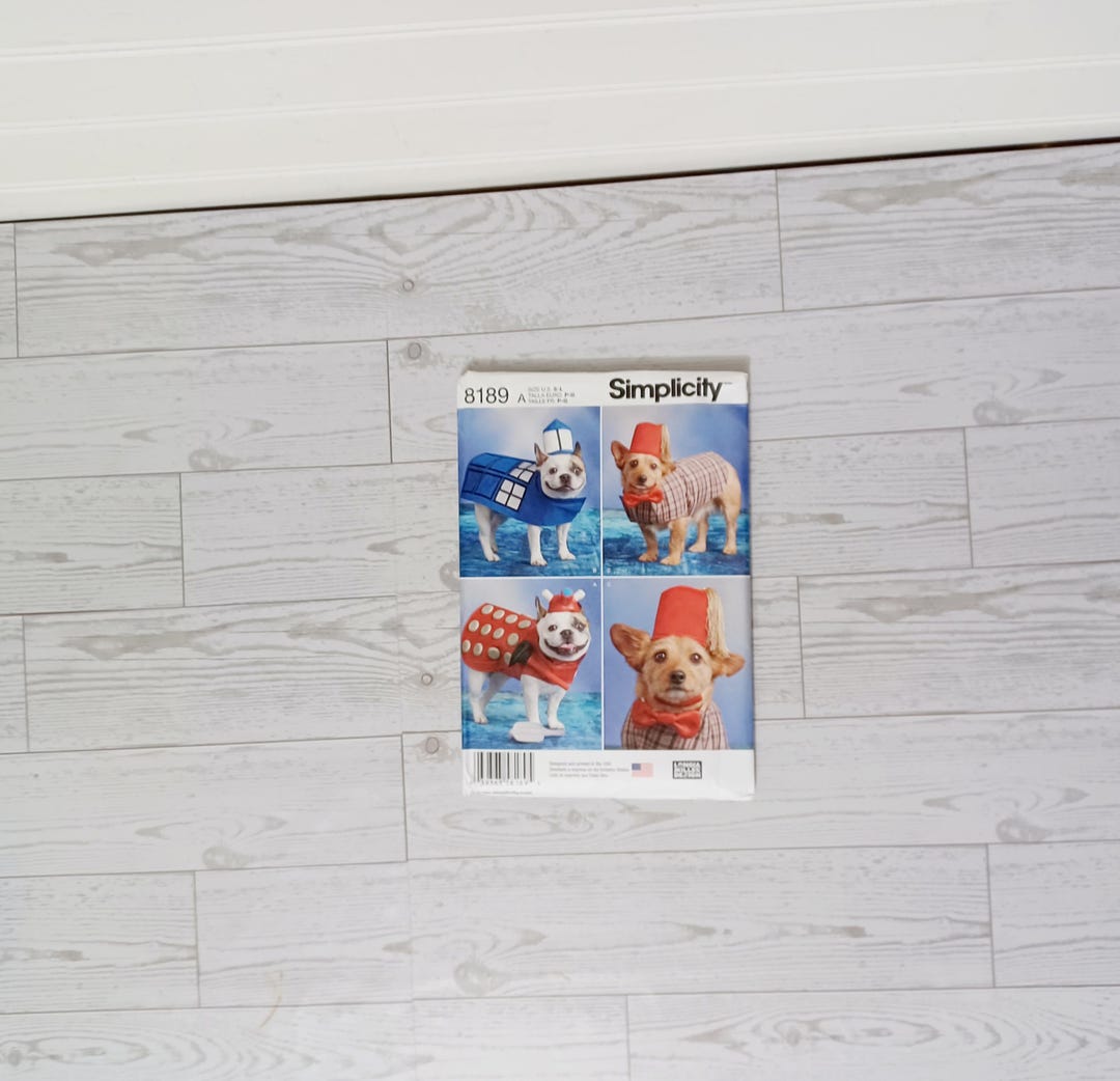 Simplicity Sewing Pattern 8189 Small Dog Clothes Costumes - Etsy
