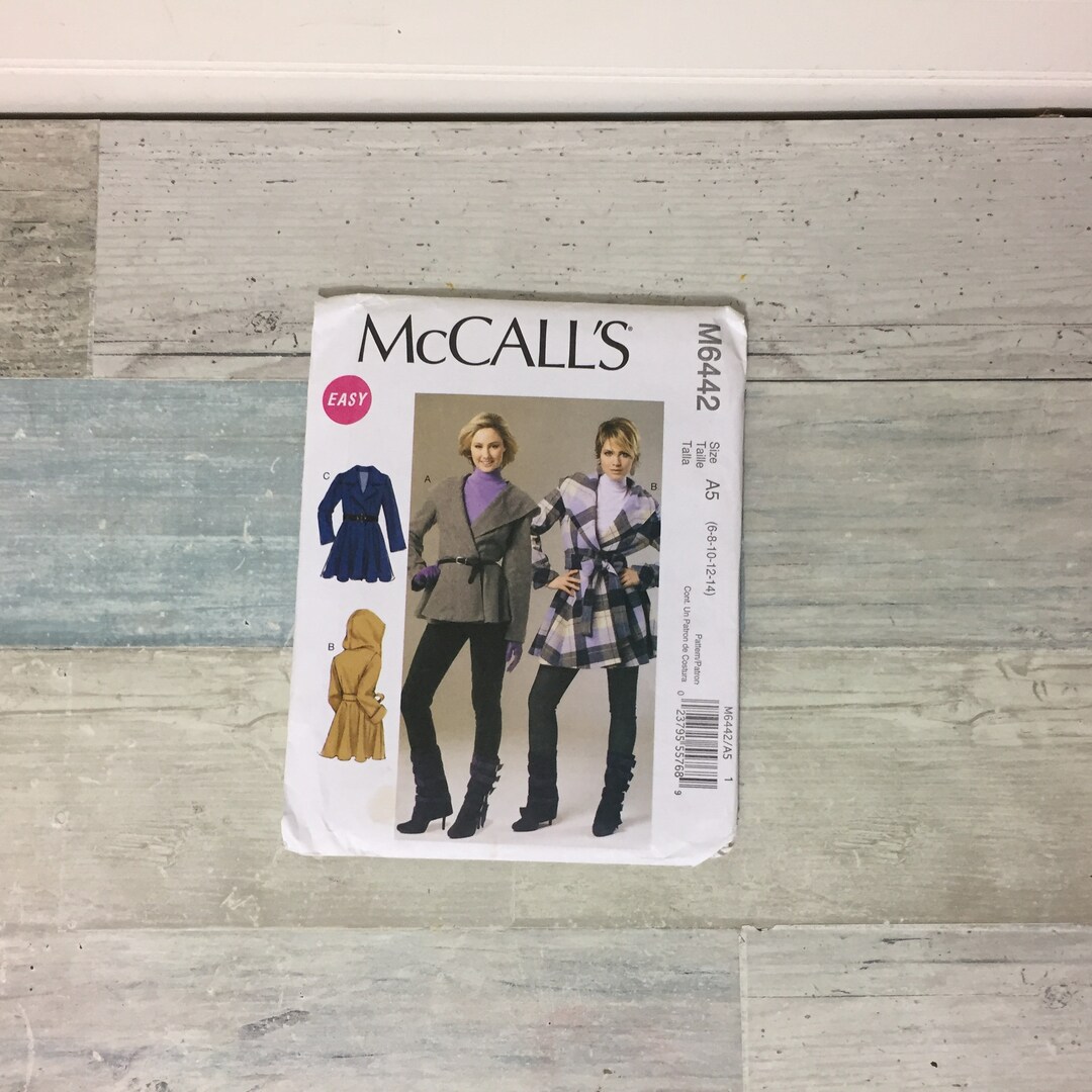 Mccall's Sewing Pattern M6442 Jackets and Coats Sz - Etsy