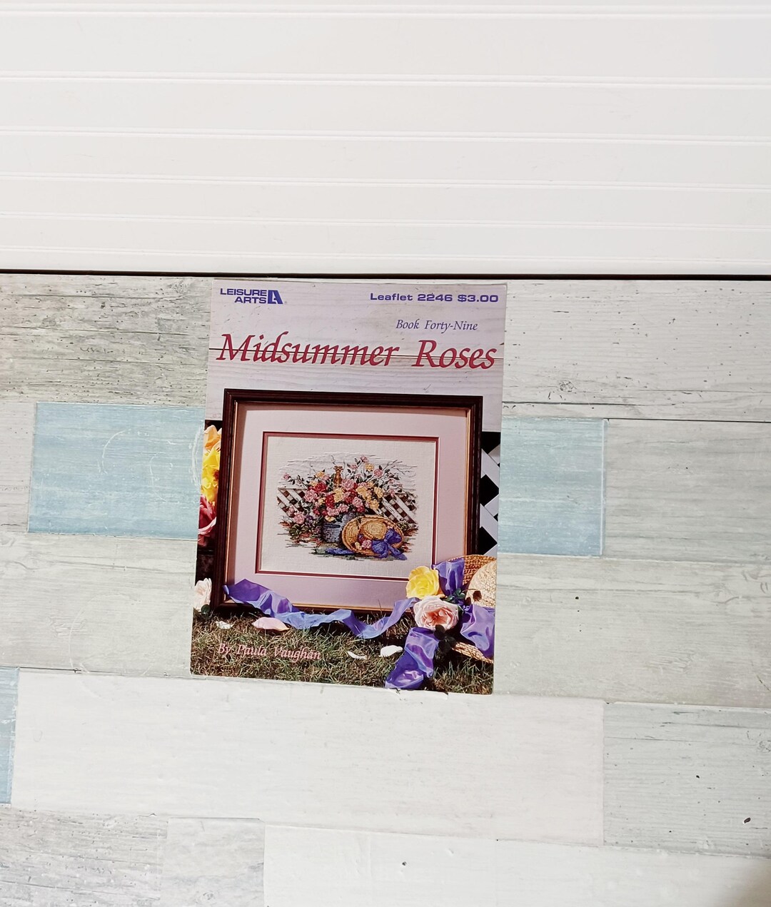 Midsummer Roses Cross Stitch Pattern Booklet Chart Leaflet Leisure Arts ...