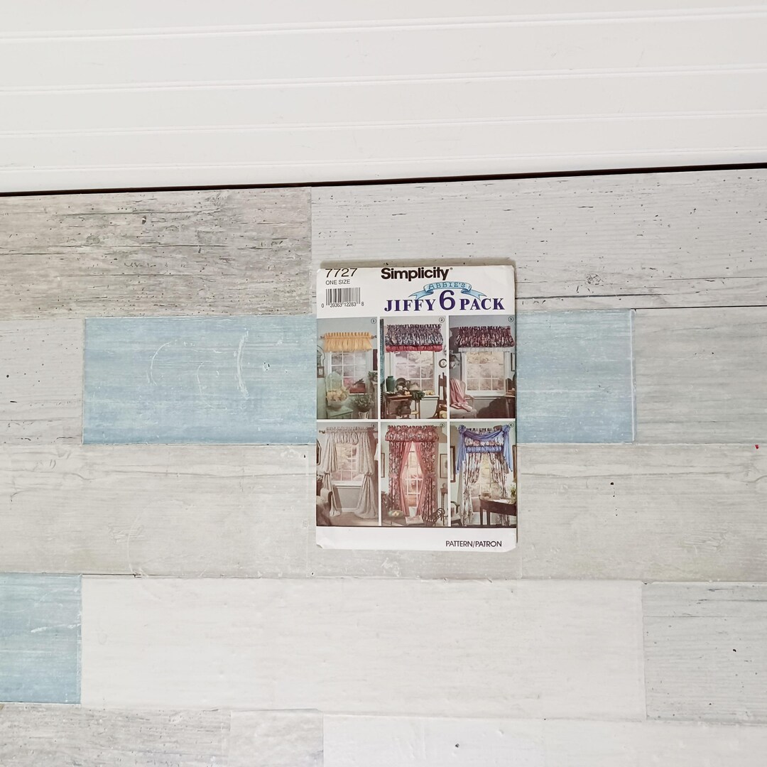 Simplicity Sewing Pattern 7727 Valance Curtains Uncut Window Treatments ...