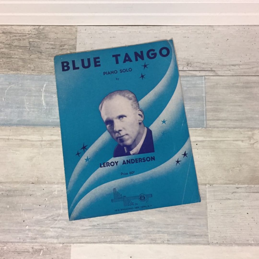 Blue Tango Vintage Piano Sheet Music, Leroy Anderson - Etsy