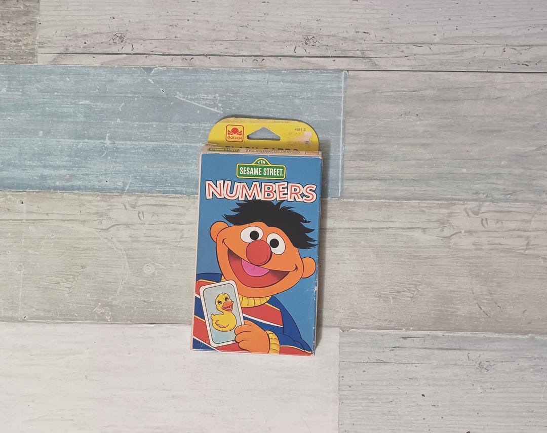 Vintage Sesame Street Numbers Flash Cards - Etsy