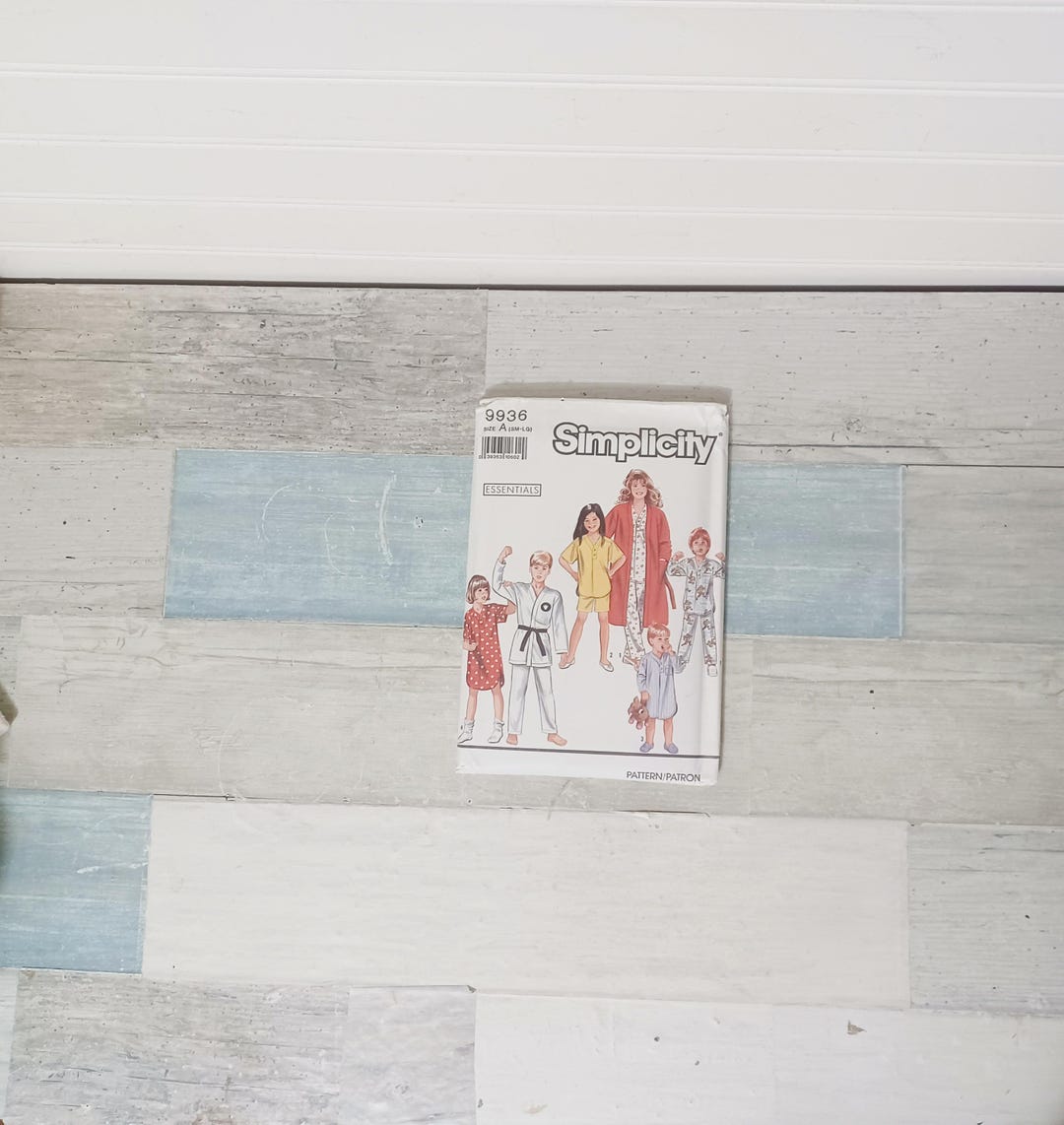 Simplicity Sewing Pattern 9936 Pajamas Nightshirt Robe Children's S-L ...