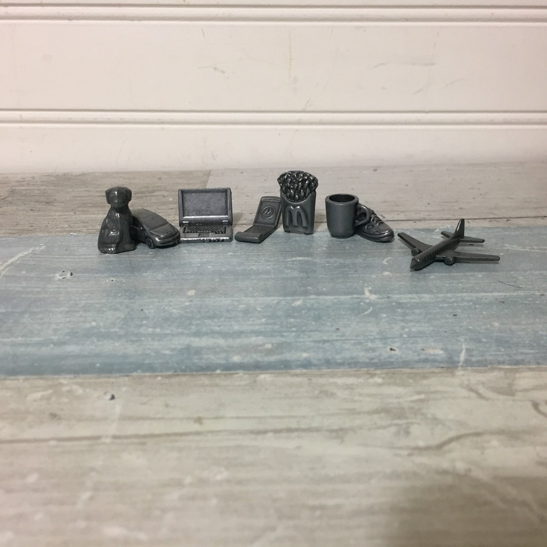 Monopoly Special Edition Tokens Set of 8 Movers Airplane Laptop ...