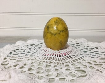 Pair of Large Eggs Marble Egg Shaped 1960s Egg Shaped Vintage Marbled ...